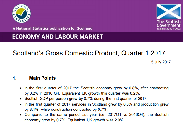 SCOTTISH ECONOMIC GROWTH OUTSTRIPS THE UK – Ruth Maguire MSP (SNP)