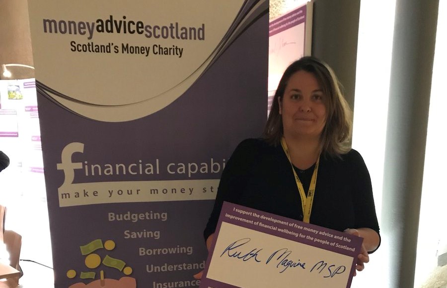 RUTH LENDS HER SUPPORT TO SCOTLAND’S MONEY CHARITY – Ruth Maguire MSP (SNP)